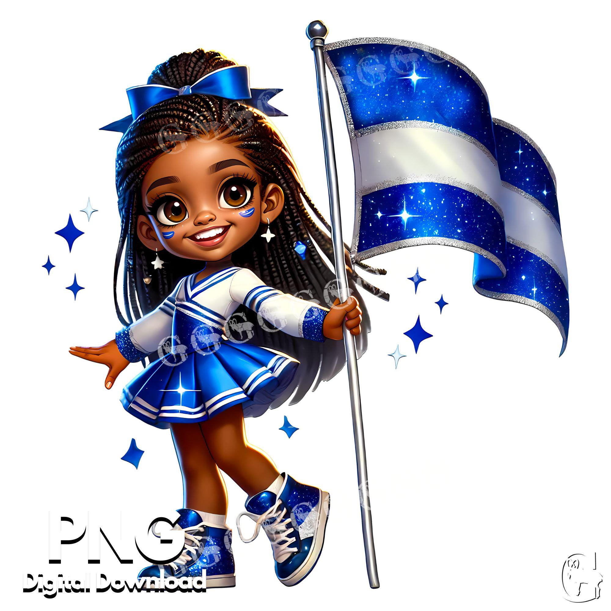Color Guard Flag African American Girls PNG Bundle, Flag Spinning, Flag ...