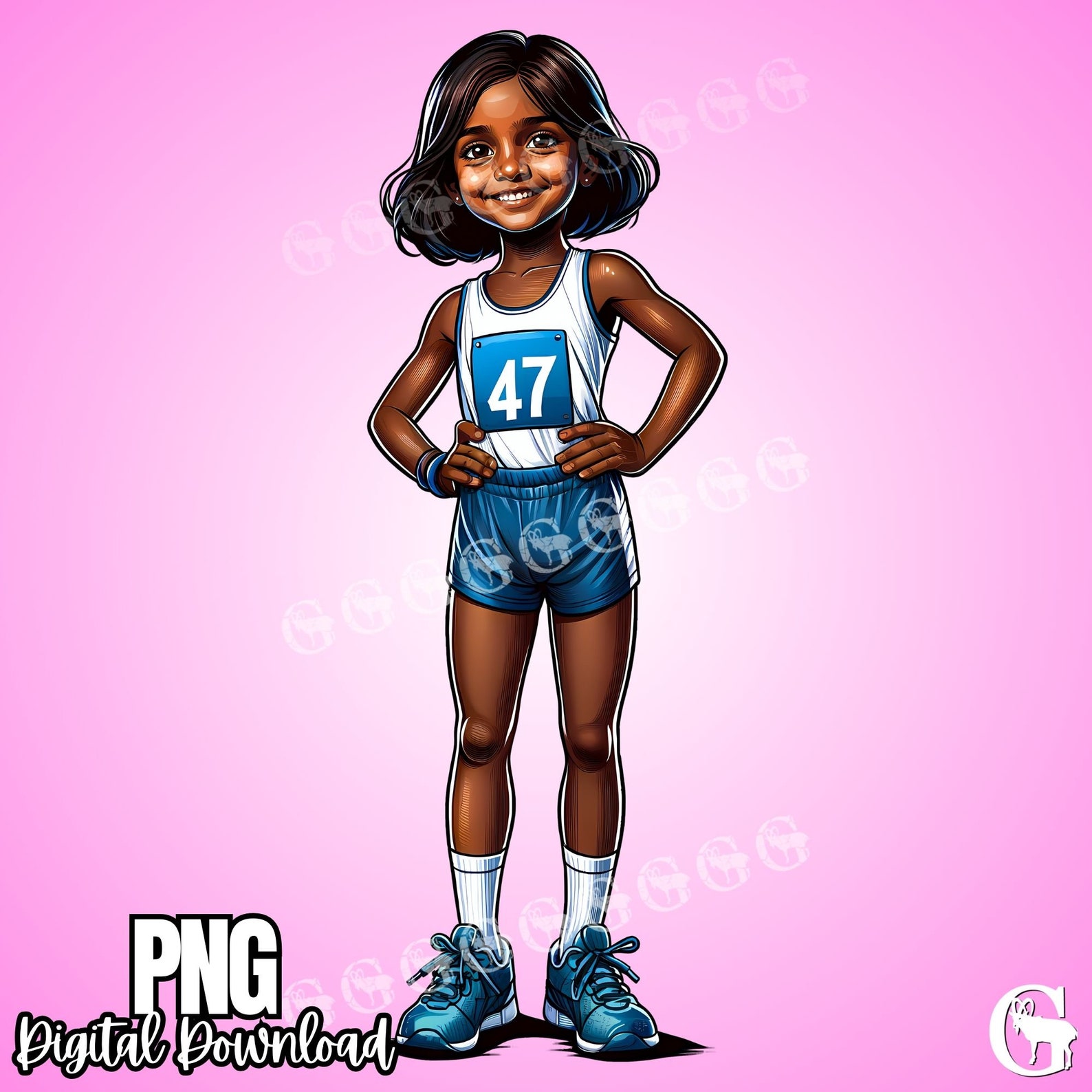 Female Youth Track and Field Girls (multi-racial) PNG Bundle, Track ...