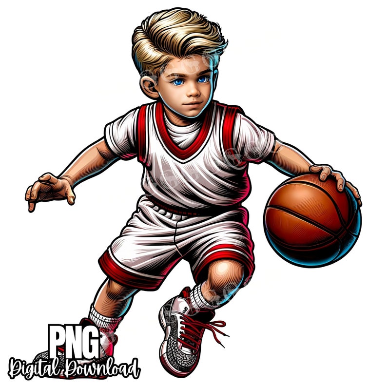 Youth Basketball Boys (multi-race Red & White Team) PNG Bundle ...