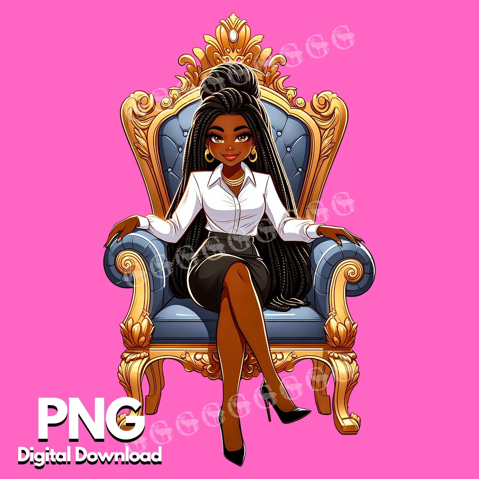 Beautiful Black Boss Women PNG Bundle, African American Boss Women ...