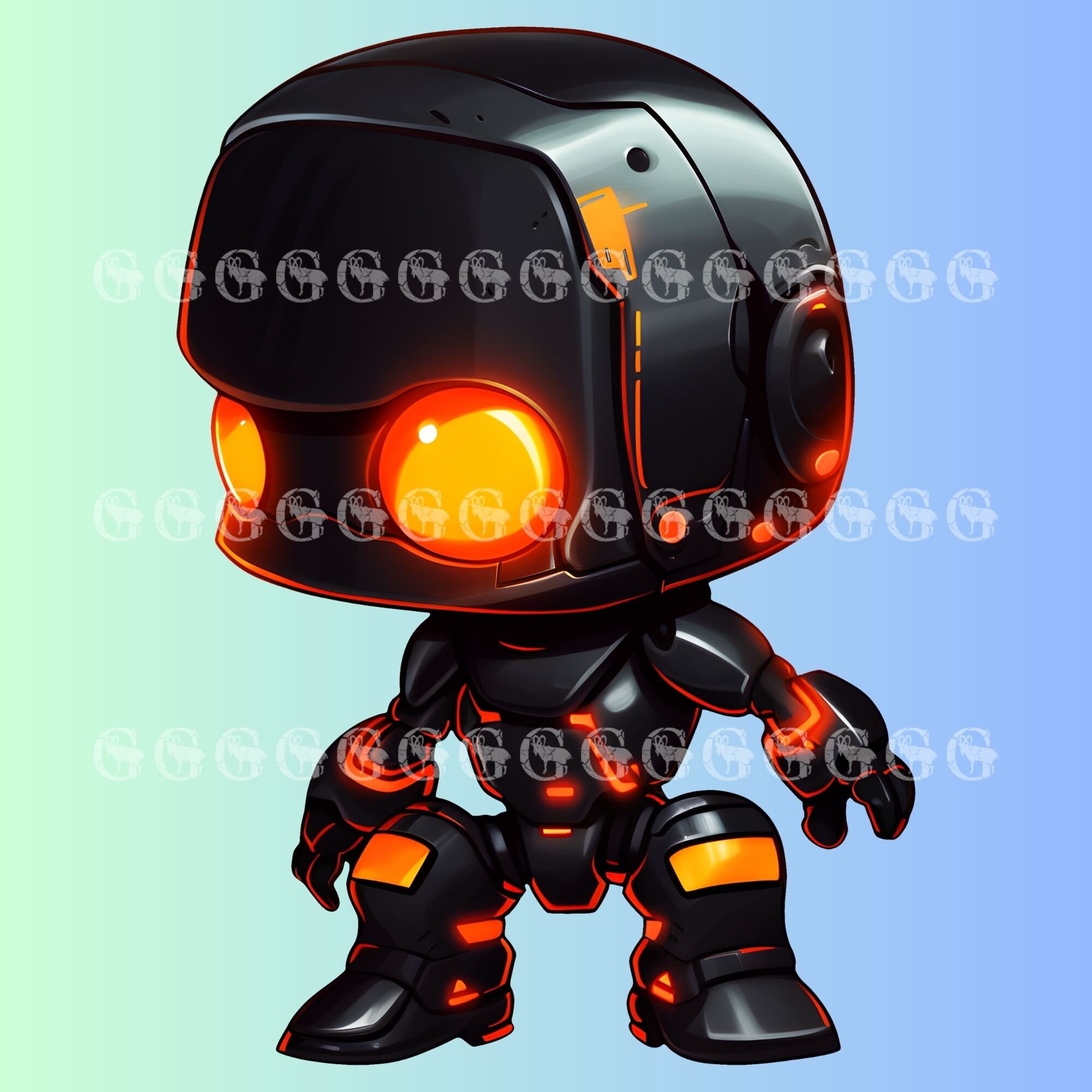 Kawaii Chibi Robot PNG Bundle Robot Png Robot Svg Robot - Etsy