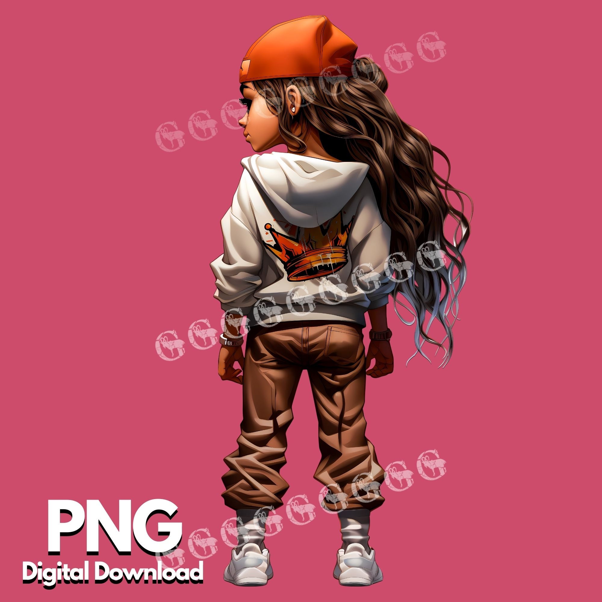 Hispanic Urban Streetwear Girls PNG Bundle, Latina Girls Wearing ...