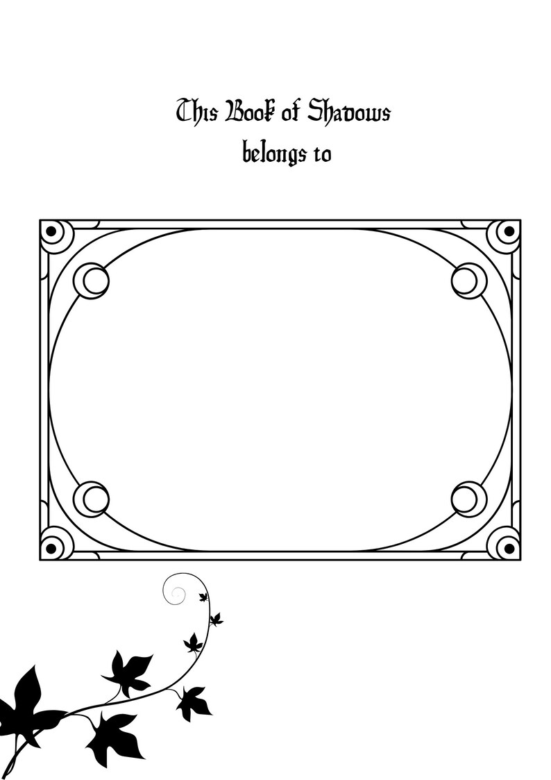 Book of Shadows (A4) - Etsy