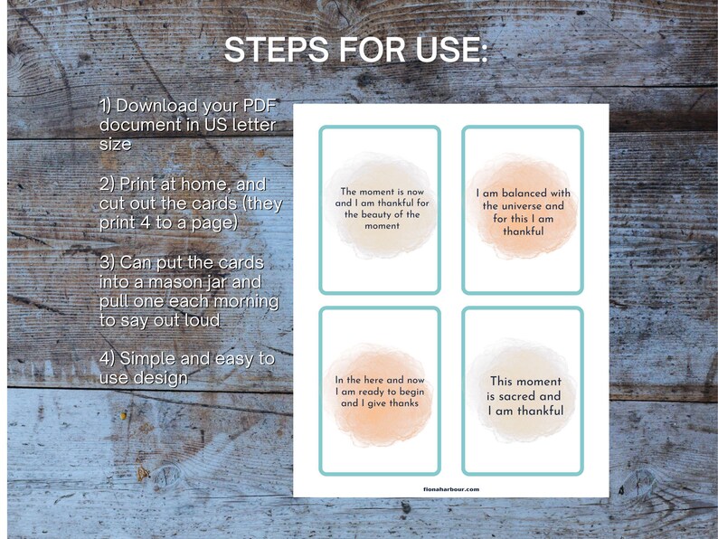 Gratitude Cards - Gratitude Printable PDF – Printable Gratitude Cards ...