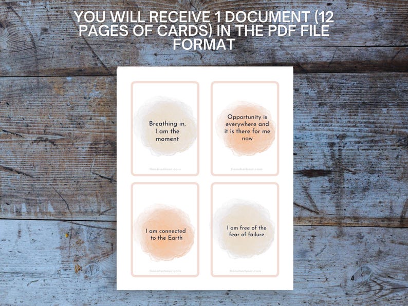 Mindfulness Cards - Printable PDF – Printable Mindfulness Cards ...