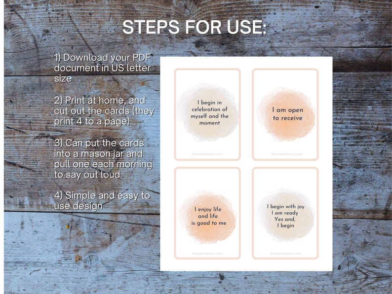 Mindfulness Cards - Printable PDF – Printable Mindfulness Cards ...