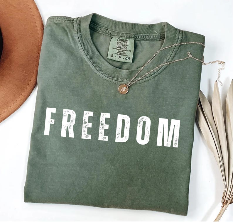 Freedom Graphic T-shirt, Comfort Colors Activist Tee - Etsy