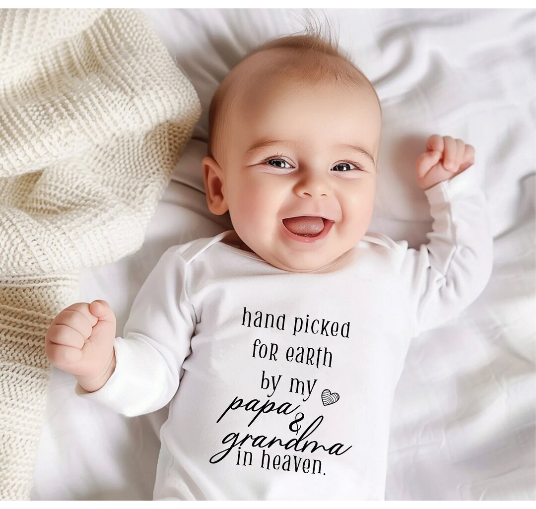 Hand Picked for Earth by My Great Grandma in Heaven Onesie®, Pregnancy ...