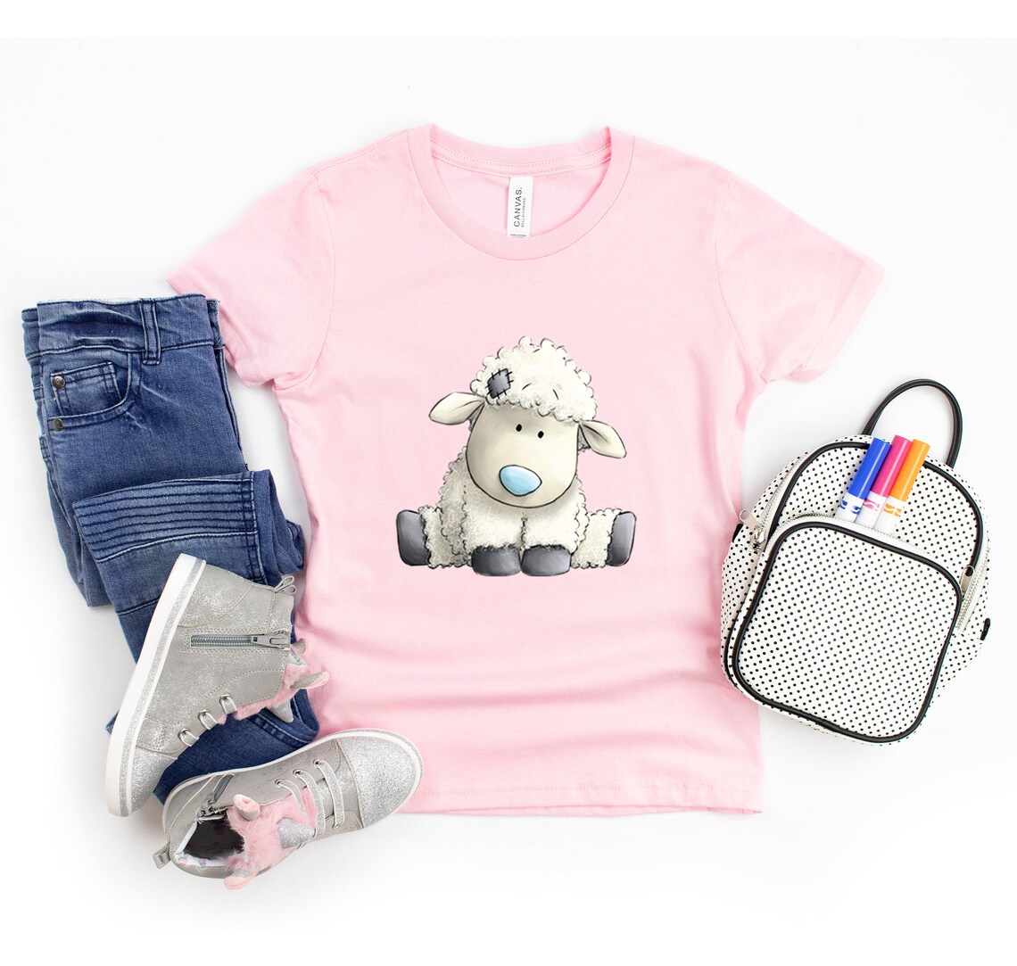 Cute Little Lamb Baby Onesie® Lamb Girl Raglan Shirt Farm | Etsy