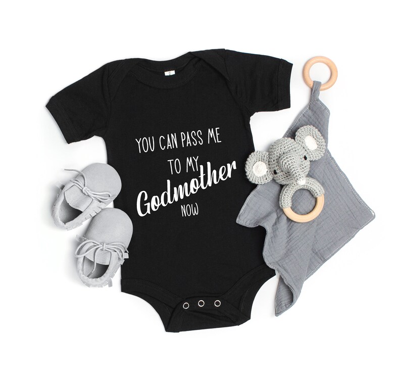 You Can Pass Me to Godmother Now Baby Onesie® Pregnancy - Etsy