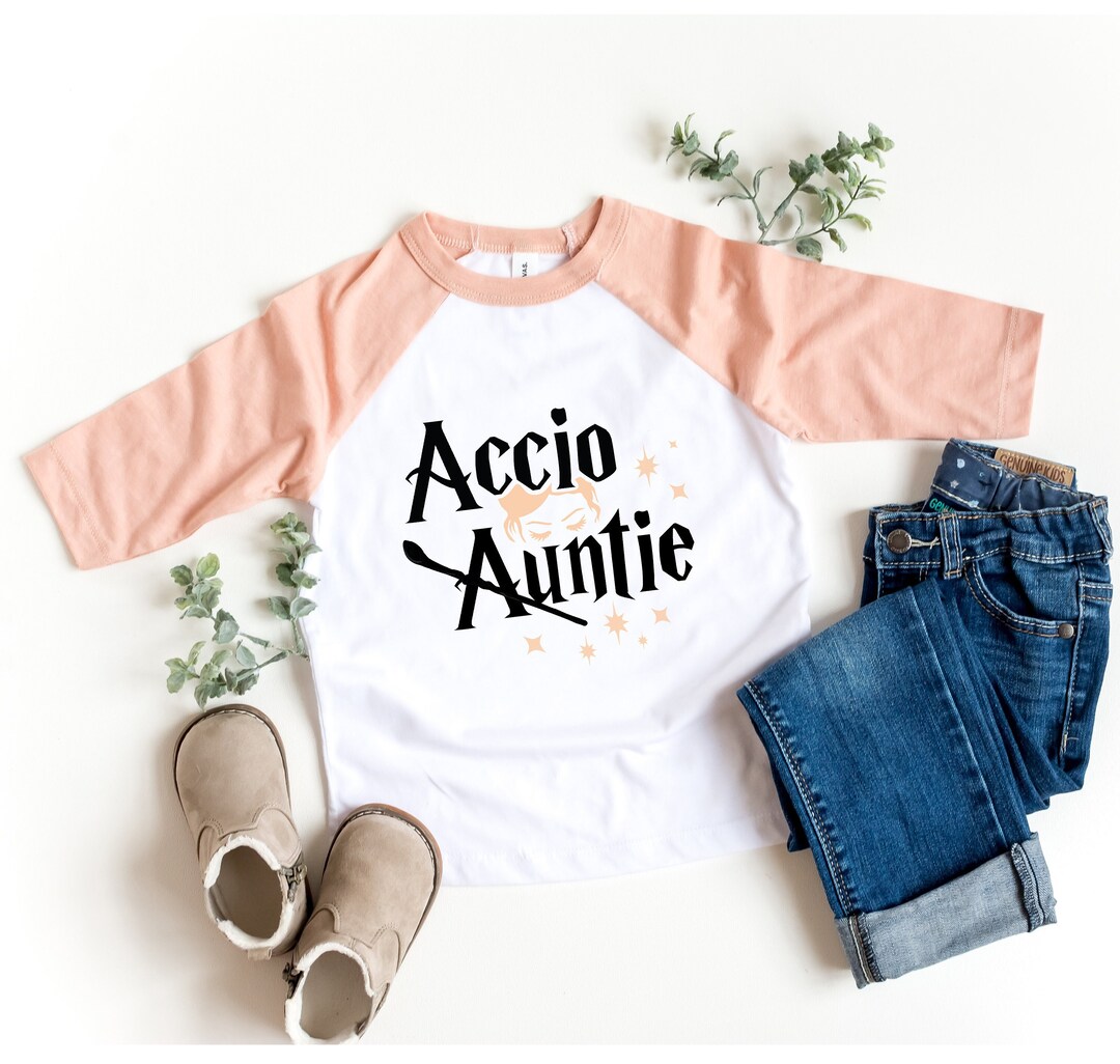 Auntie Baby Clothes, Accio Auntie Kid Shirt, Cute Magic Toddler Shirt ...
