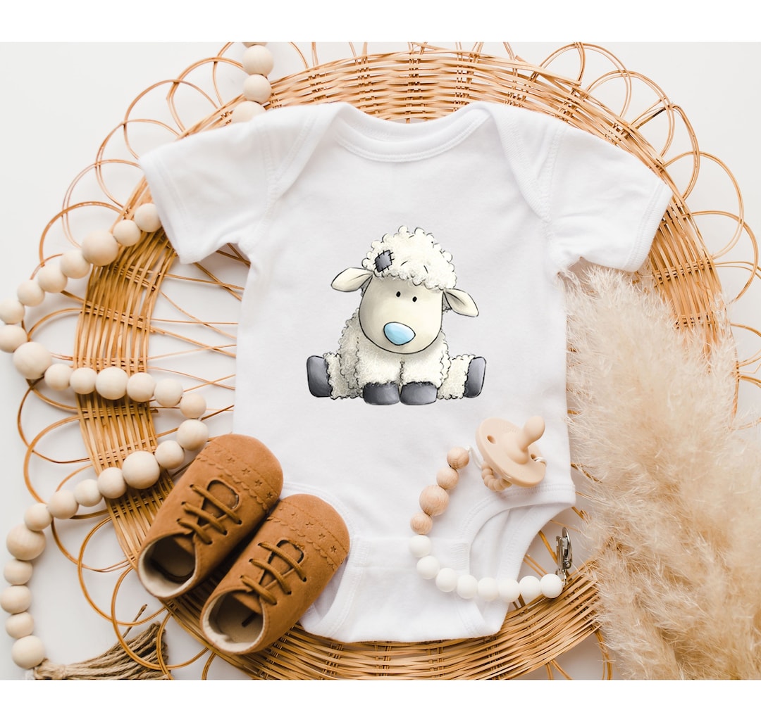 Cute Little Lamb Baby Onesie®, Lamb Girl Raglan Shirt, Farm Baby Gift ...