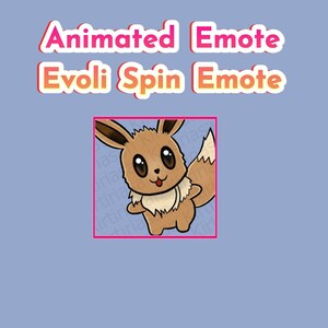 Animated Twitch Emote, Spin/twirl Eevee Emote, Cute Emote, Kawaii, for ...