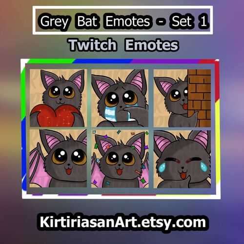 24x Twitch Emotes / Bat - Etsy