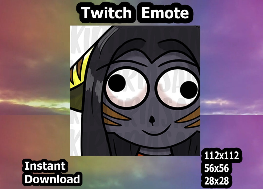 Twitch Emote / Derp Tiger Girl Emote for Streamer / Sub Emoji - Etsy