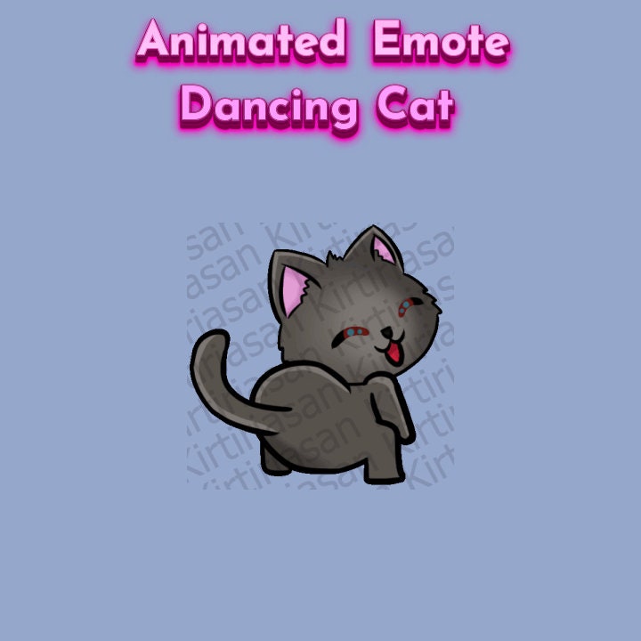 Animated Dancing Cat Twitch Emote/ Party Emote for Streamer/ 1 Gif - Etsy