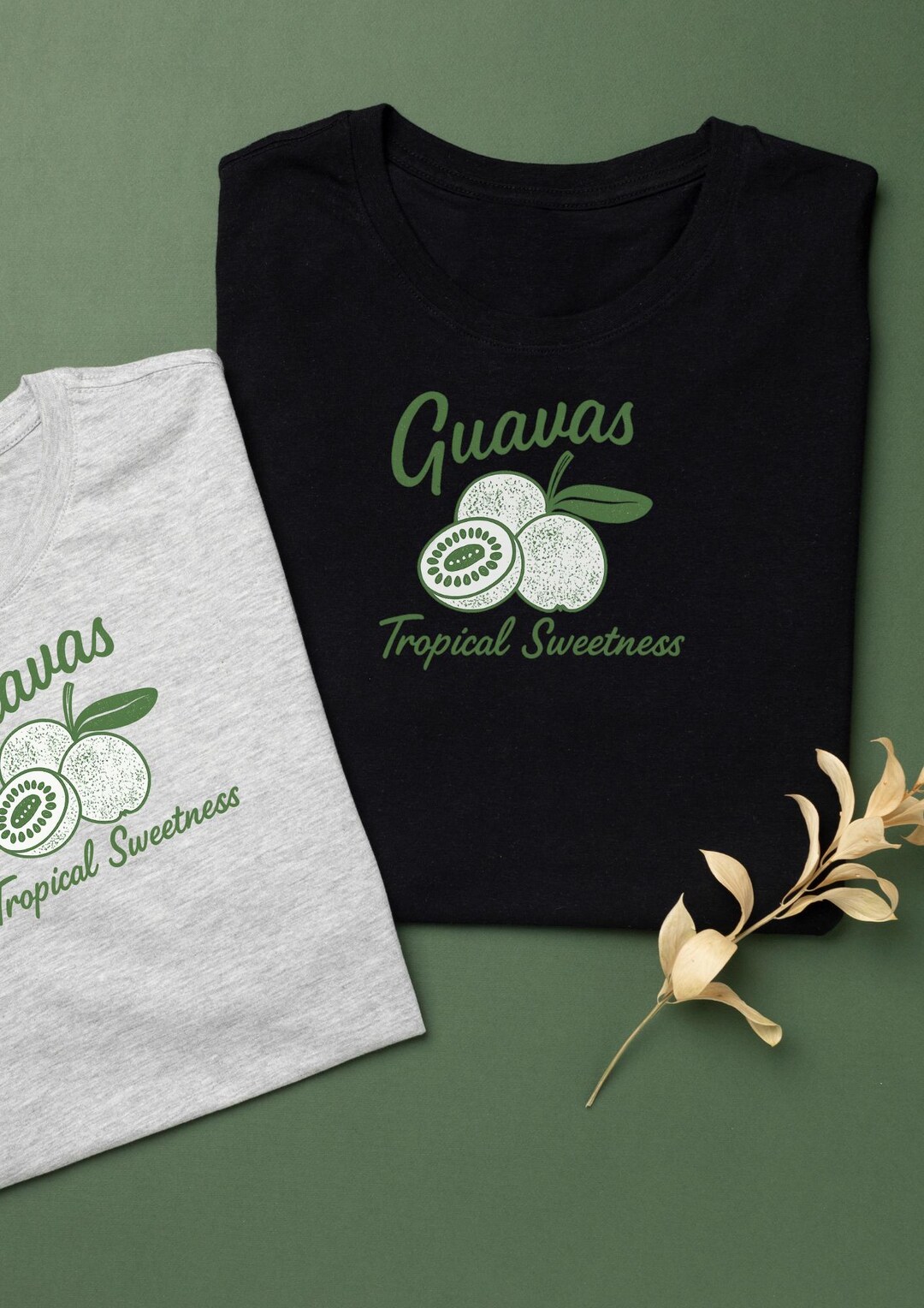 Guava PNG Shirt Design - Tropical Fruit Digital Design PNG - Hand Drawn ...