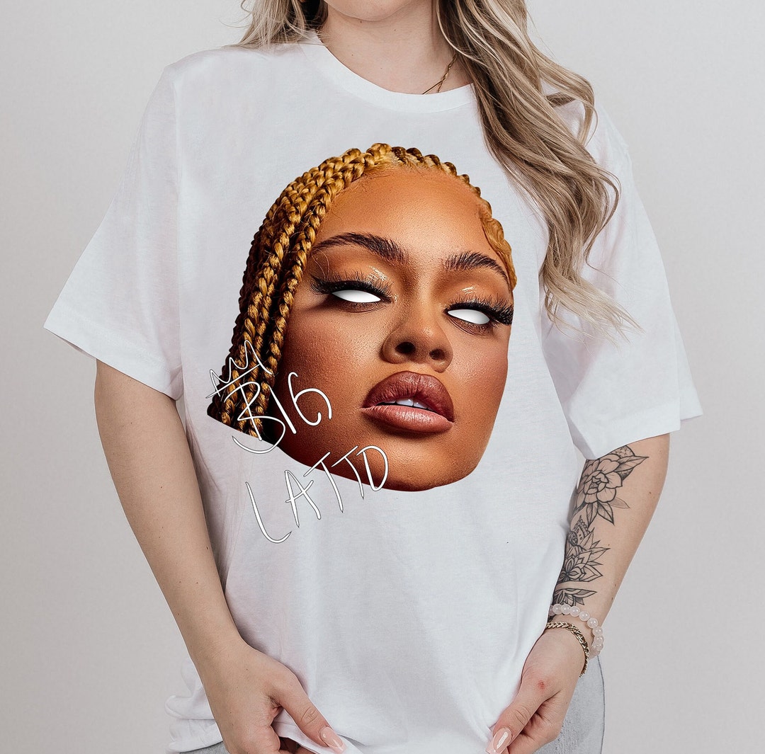 LATTO Big Face Rap Tee WHITE Shirt Comfort Colors Shirt Rap - Etsy