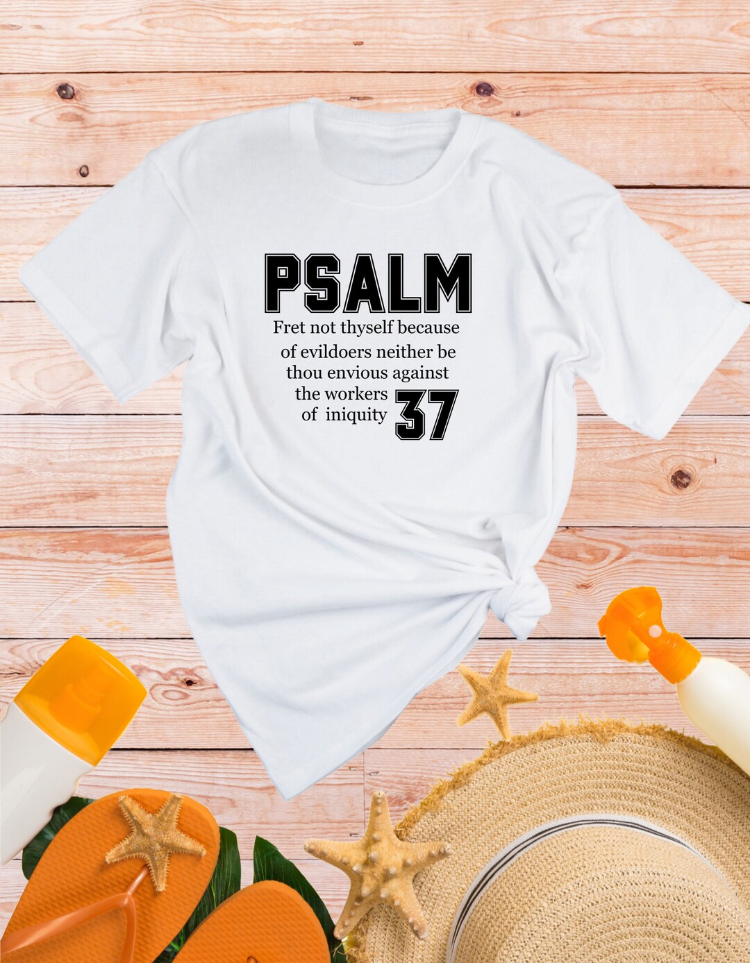 Unique Psalm37 Design Shirt, Bible Verse Tshirt, Inspirational ...