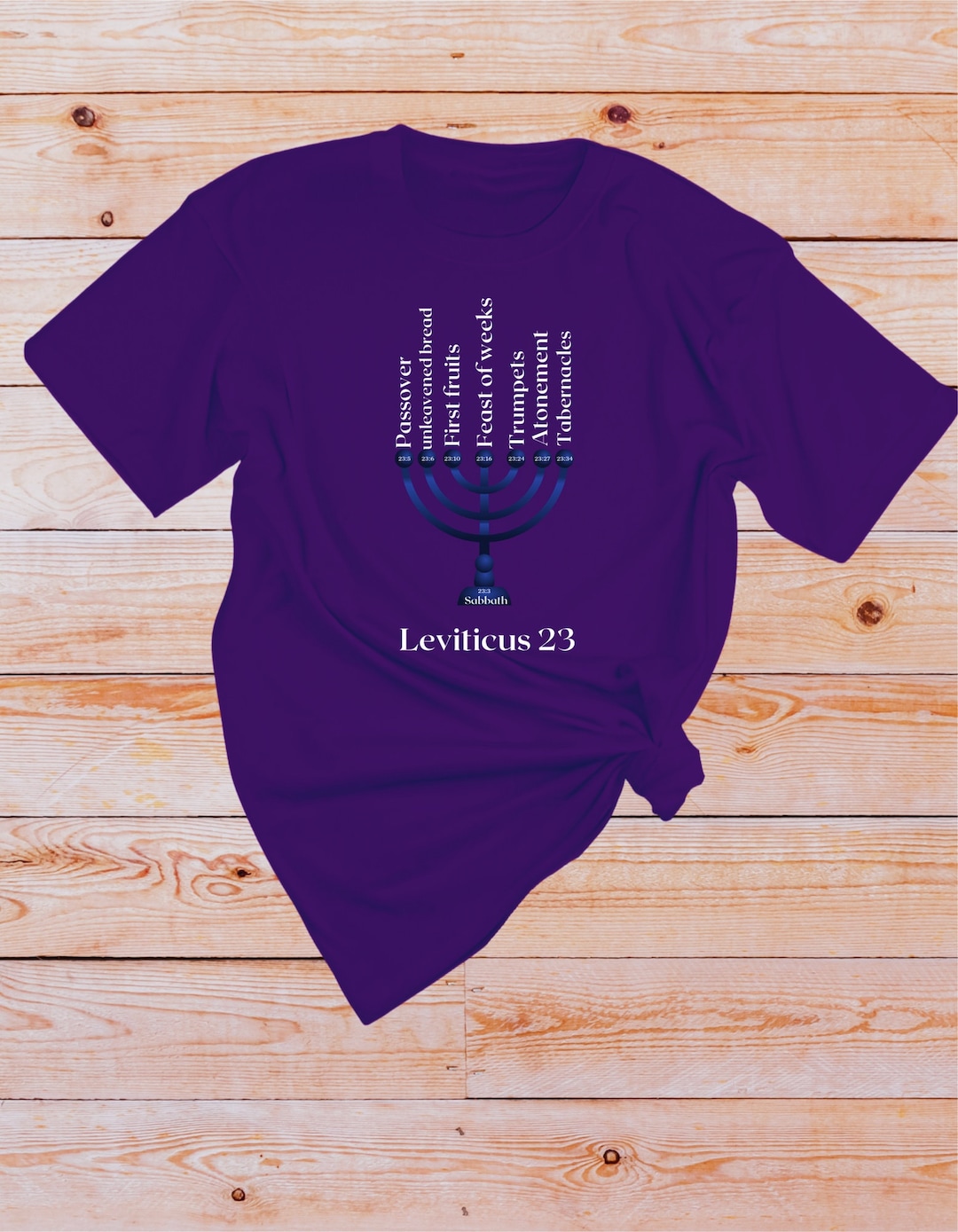 Leviticus 23 Bible Verse Woman's Shirt, Faithbased Feast Day Shirts ...