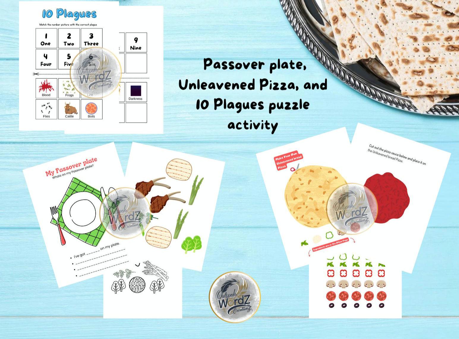 Passover 25 Pages Activity Pack, Interactive Pesach Activities,passover ...