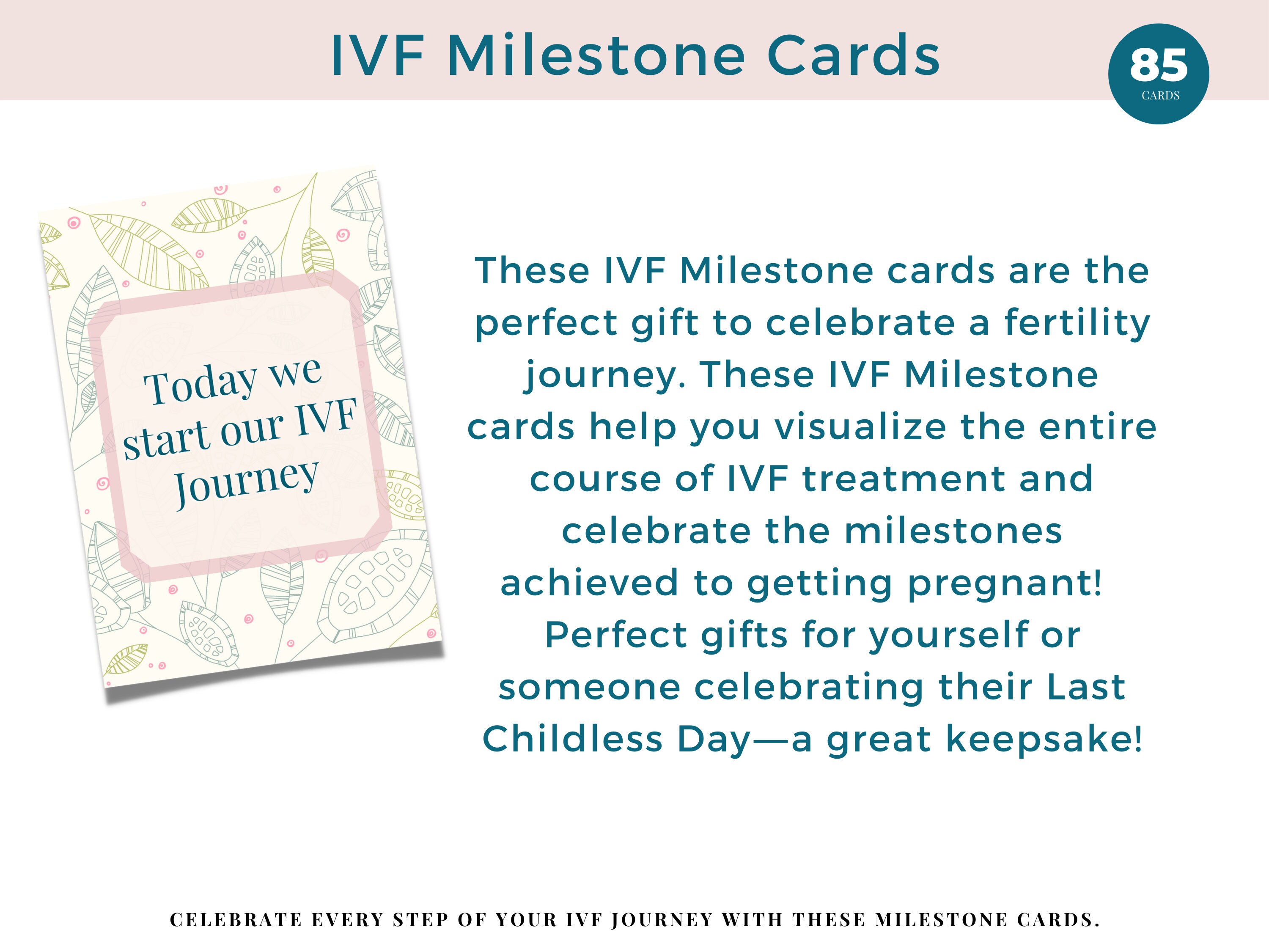 IVF Milestone Cards: Fertility Journey Journal (PDF Digital Product) - Etsy