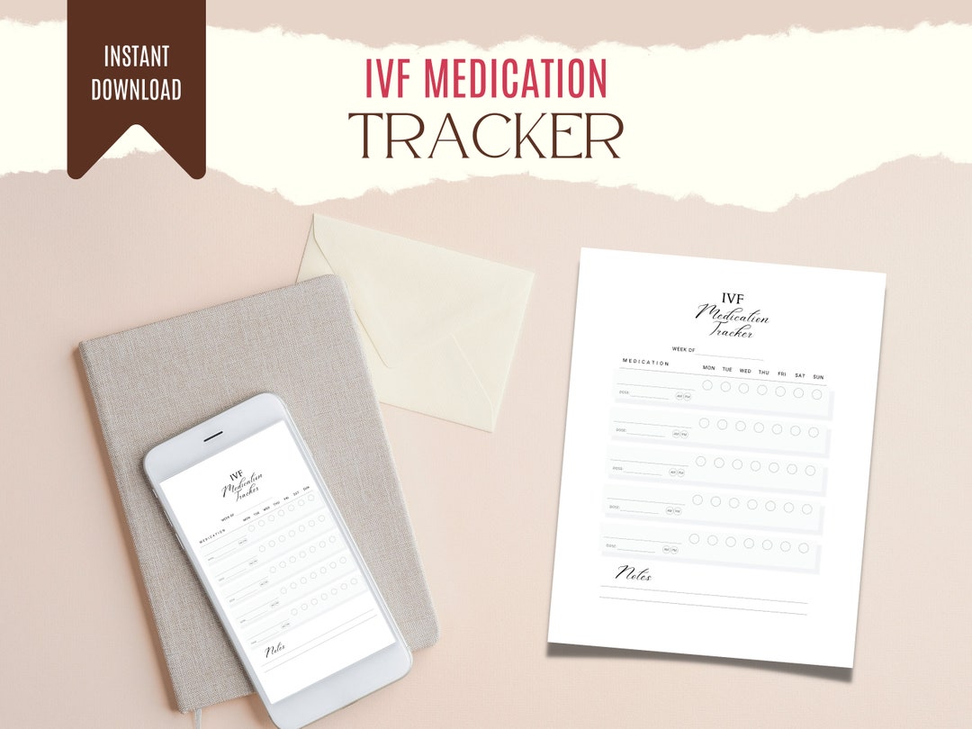 IVF Medication Tracker, IVF Planner, in Vitro Fertilization, IVF, Ivf ...