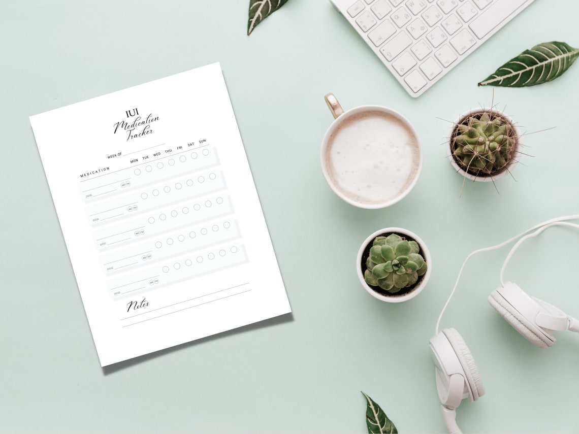 IUI Medication Tracker: Fertility Planner (digital Download) - Etsy