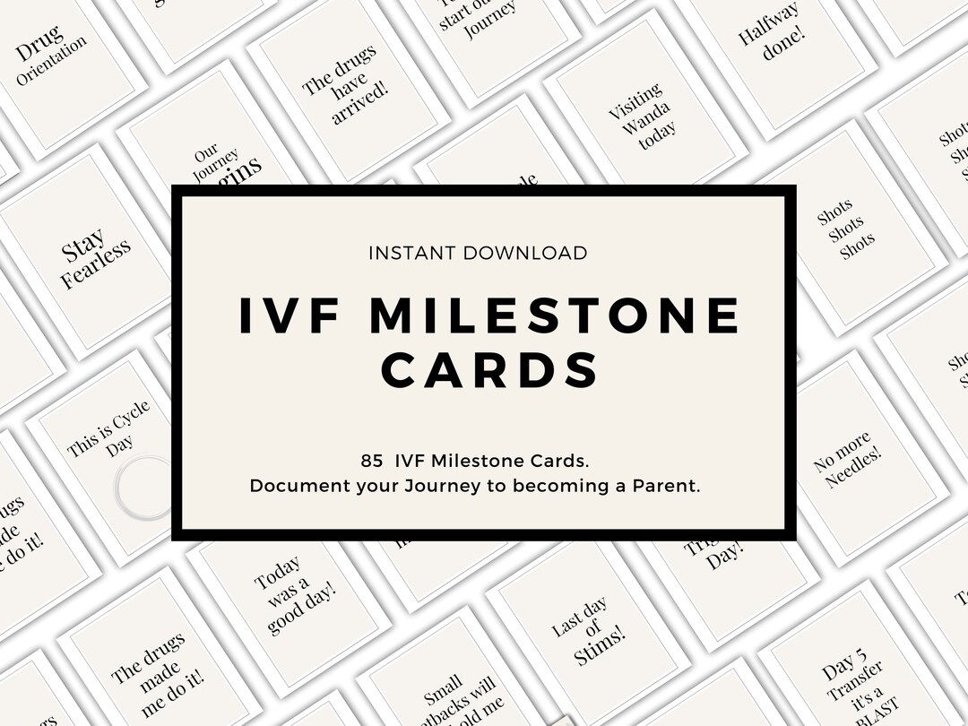 IVF Milestone Cards, IVF Cards,fertility Treatment Milestone Digital ...
