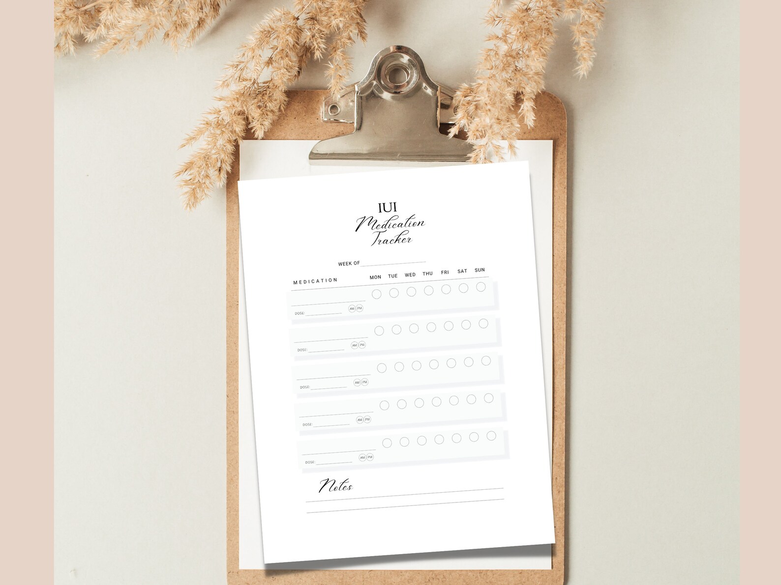 IUI Medication Tracker: Fertility Planner (digital Download) - Etsy