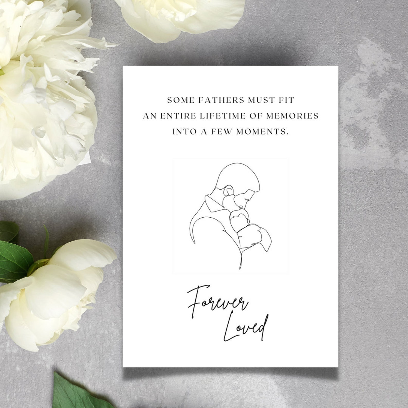 Fathers Day Card, Digital Fathers Day Card, Ivf Dad, Miscarriage, Child ...
