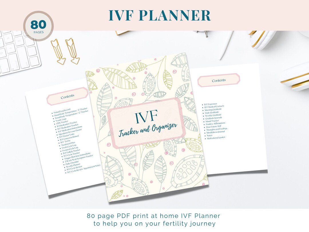 IVF Planner Printable TTC Journal IUI Medication Tracker Conception ...