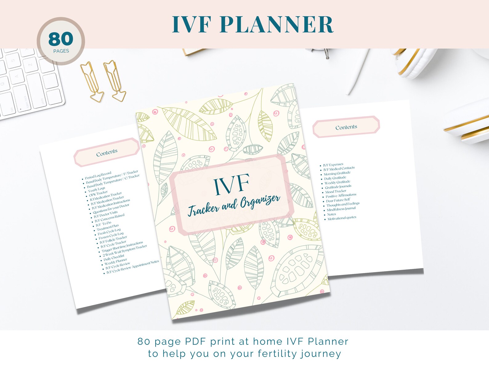 IVF Planner Printable TTC Journal IUI Medication Tracker - Etsy