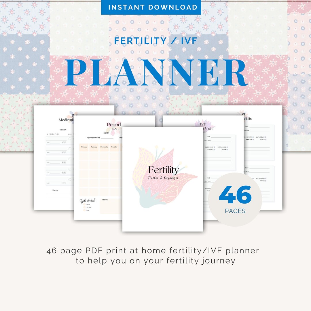 IVF Journal, Ivf Diary, Iui Planner, Iui Journal, TTC Planner, Ttc ...