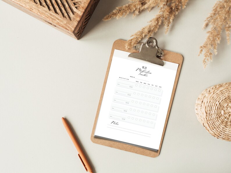 IUI Medication Tracker: Fertility Planner (digital Download) - Etsy