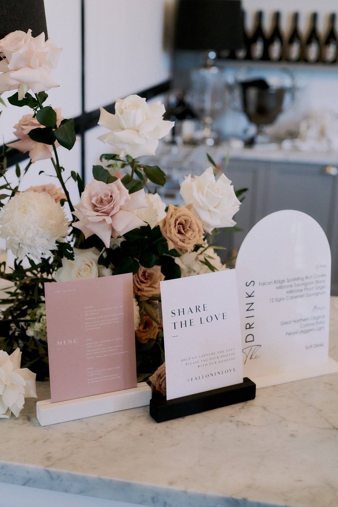 Wooden Table Number Stand, Wedding Menu Stand, Photo Stand, Card Holder ...