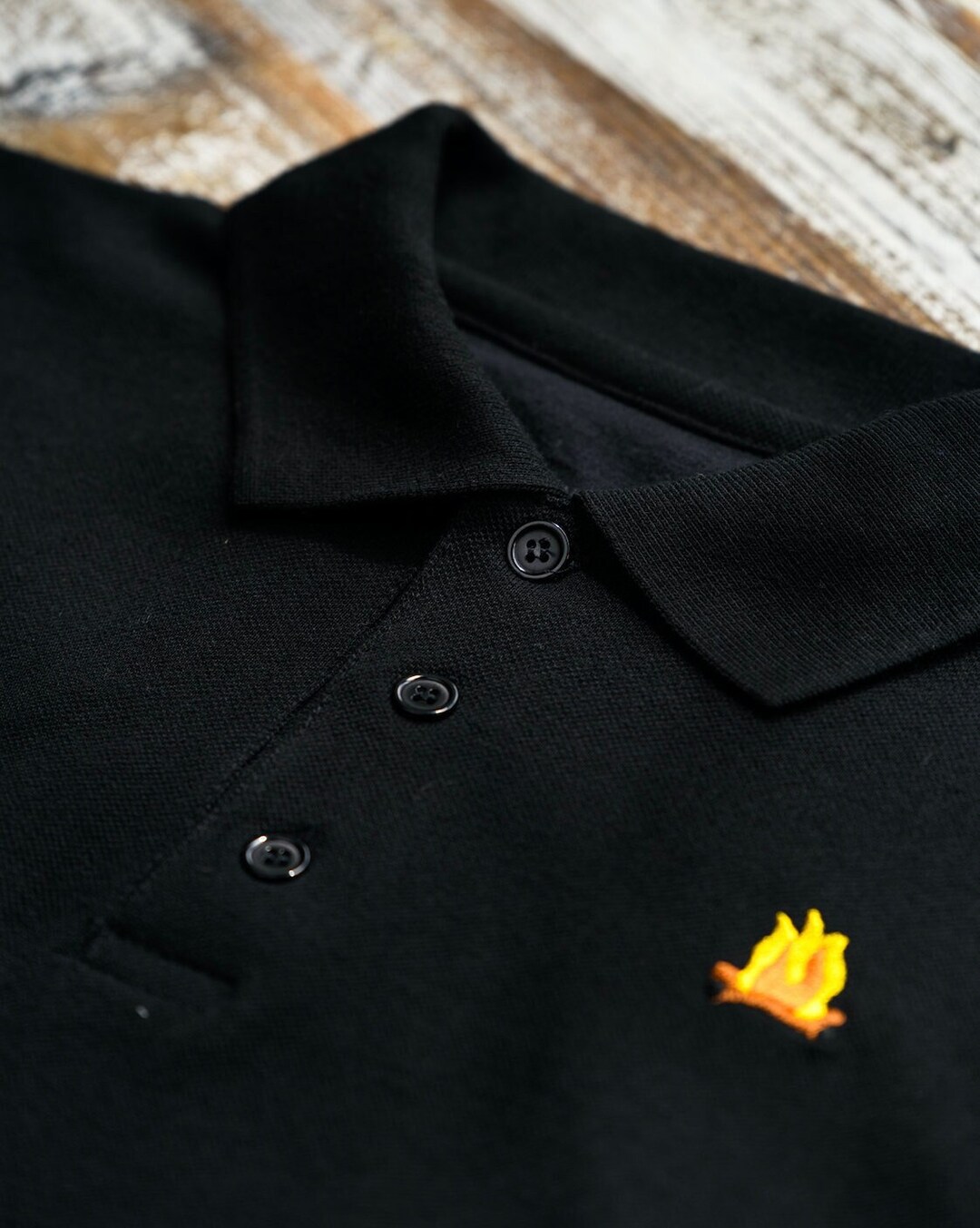 Campfire Black Adult Embroidered Polo Matching Father and Son Polos ...