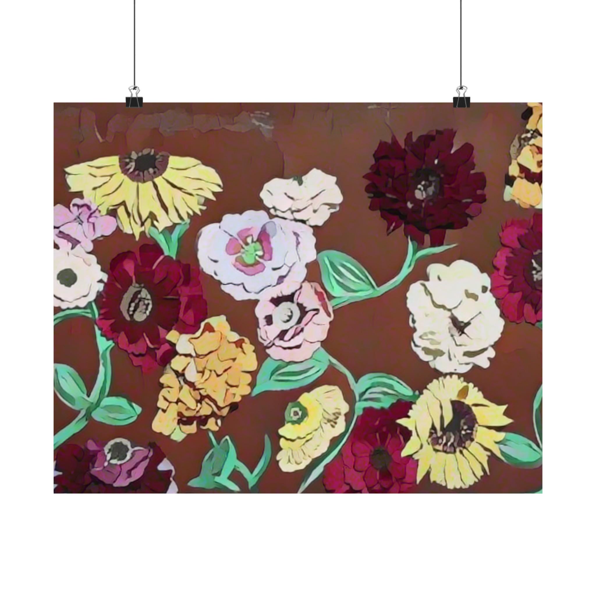 Taylor Swift Acoustic Set Piano Flower Abstract Matte Horizontal Poster ...