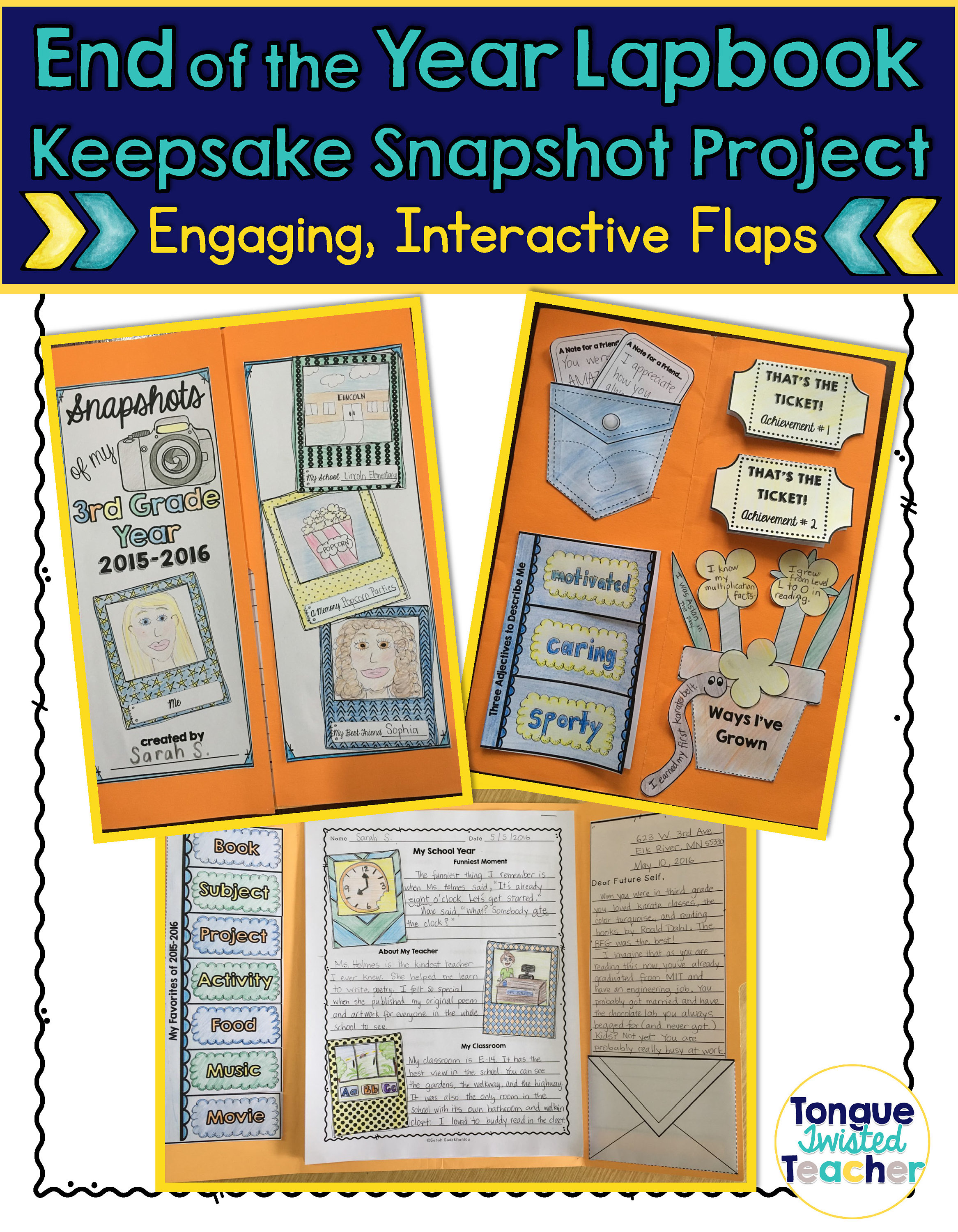 End of the Year Activities Memory Book Lapbook Keepsake - Etsy