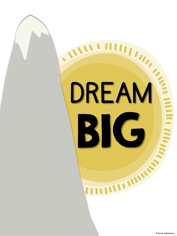 Mountain Woodland Animal Theme Motivational Posters Classroom or Child ...