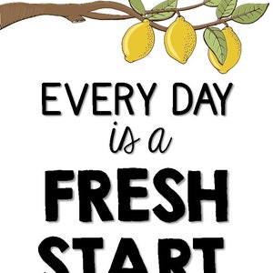 Yellow Lemon Theme Motivational Posters Classroom Decor - Etsy