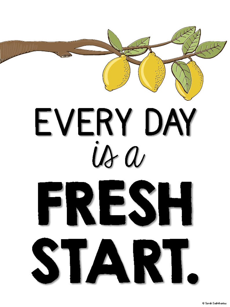 Yellow Lemon Theme Motivational Posters Classroom Decor - Etsy