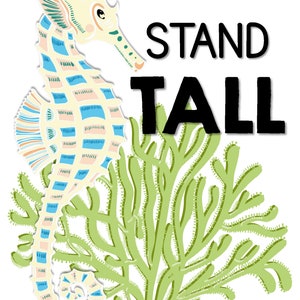 Ocean Sea Animal Theme Motivational Posters Classroom or Child's Room ...