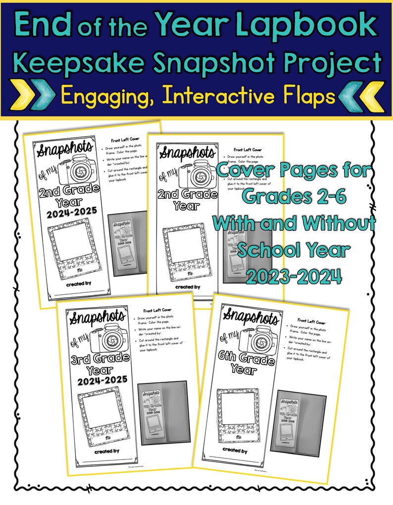 End of the Year Activities Memory Book Lapbook Keepsake - Etsy