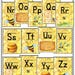 Yellow Bees Theme Alphabet Line Print and Cursive Classroom Decor - Etsy