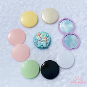 Decoden Blank Compact Mirror for Decoden Projects,decoden Art, Jewelry ...