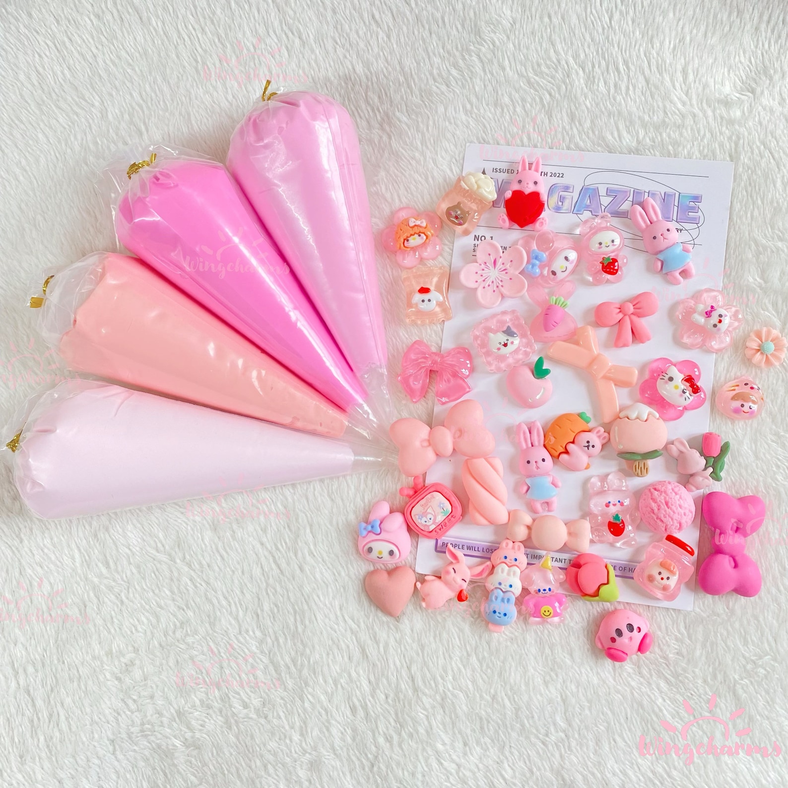 Decoden Cream Glue and Charms Kit ,decoden Kits for Beginners, Decoden ...
