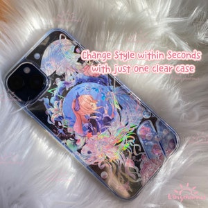 Phone Deco Card, Clear Phone Background Card, Phone Backing Card, Clear ...