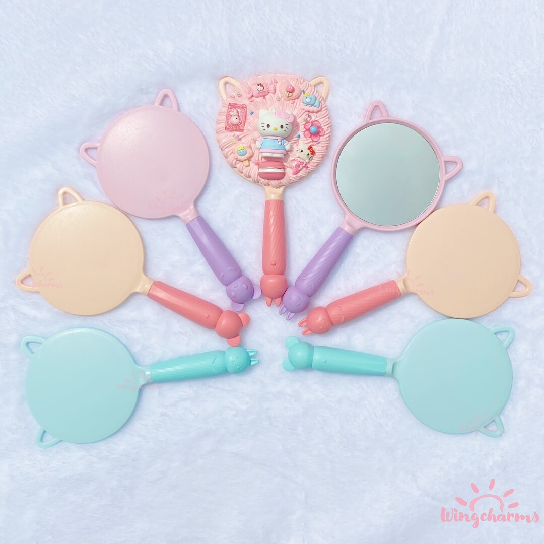 Decoden Cat Ear Mirror Blank, Decoden Cat Shaped Mirror, Pastel Kitty ...