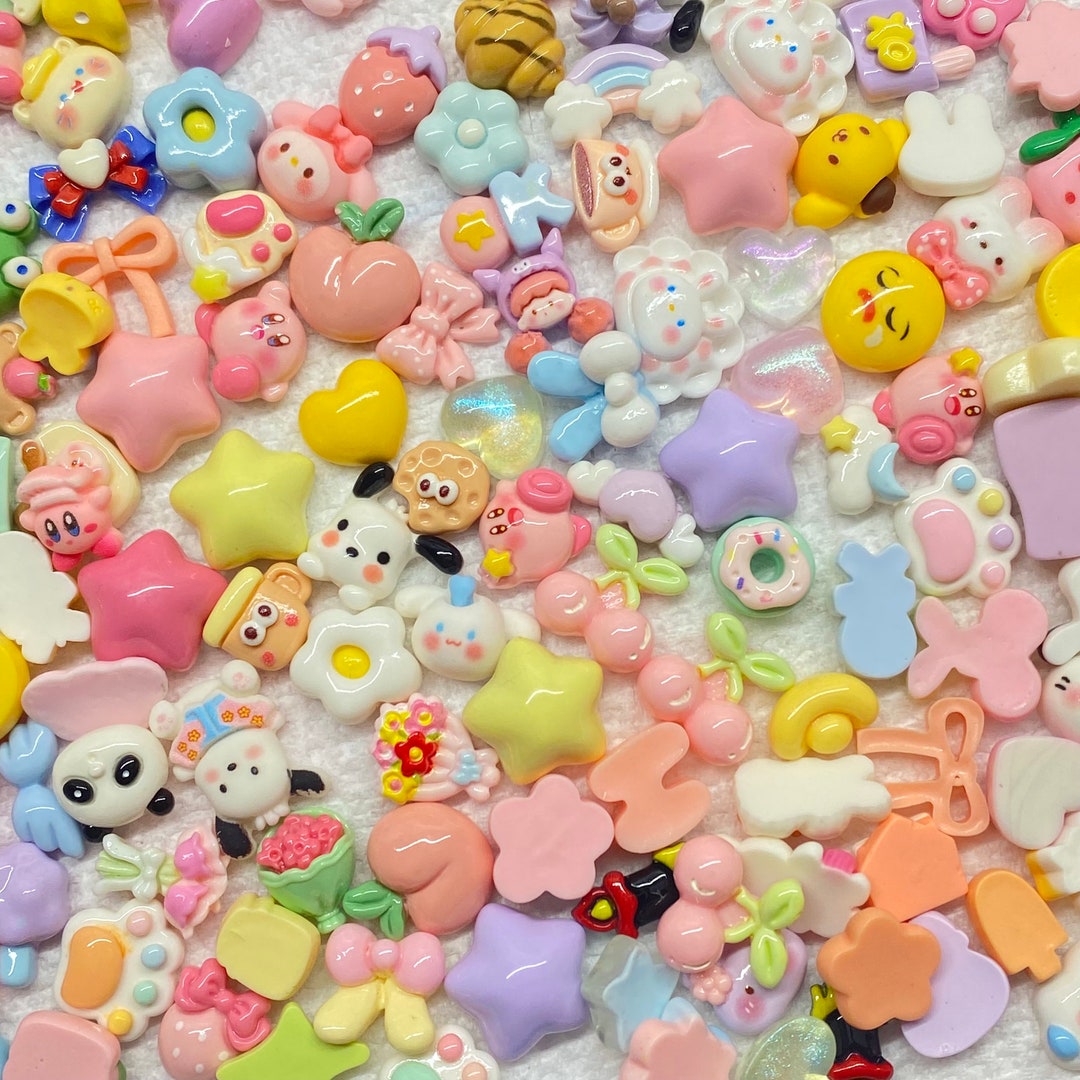 Premium Mini Cabochon Mix, Cute Kawaii Mini Charms,mini Cartoon ...